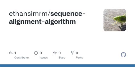 github ethansimrm sequence alignment algorithm