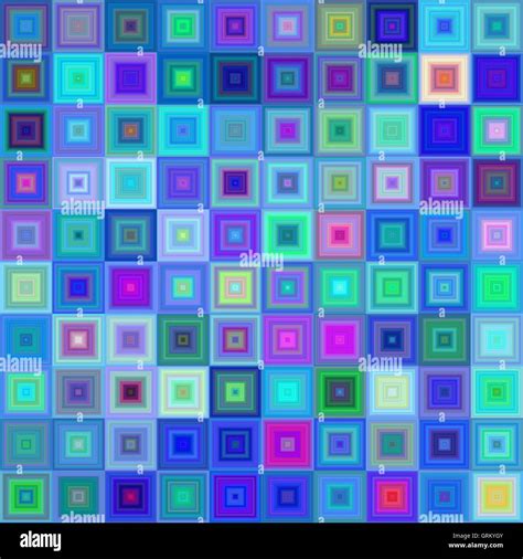 Blue Colorful Square Mosaic Background Design Stock Vector Image And Art