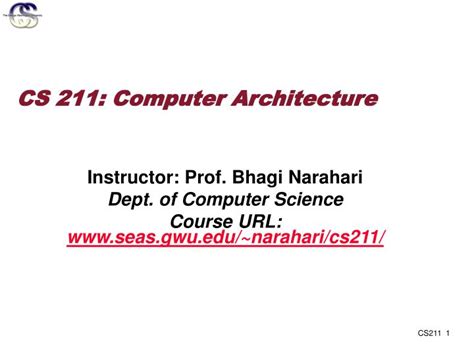 PPT CS Computer Architecture PowerPoint Presentation Free Download ID