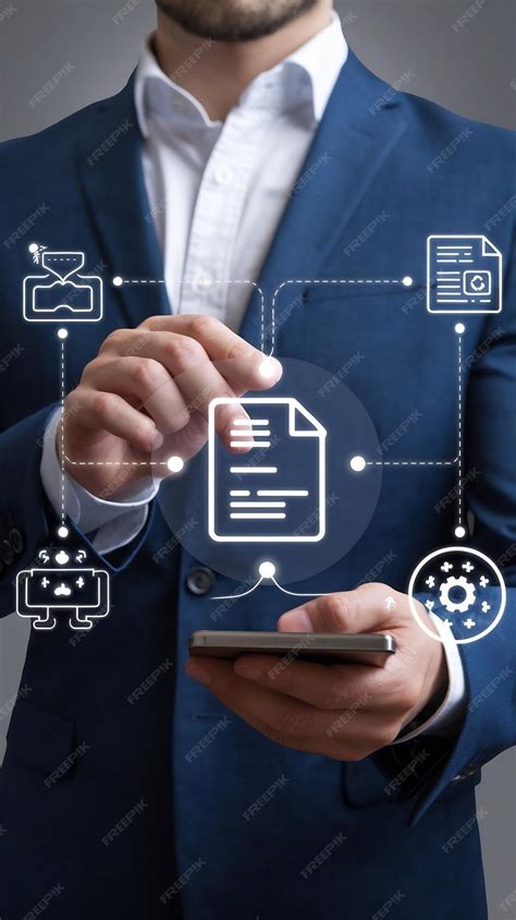 Business Process Management And Automation With Person Validating Document In Workflow Premium