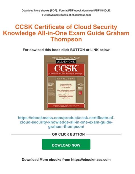 [pdf Download] Ccsk Certificate Of Cloud Security Knowledge All In One Exam Guide Graham