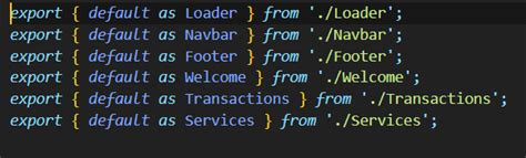 How Is This File Able To Export Components From Other Files Without Importing It First Other
