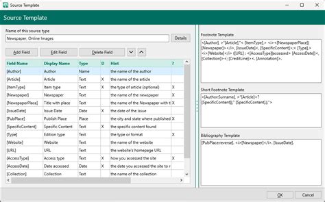 Using A Source Template
