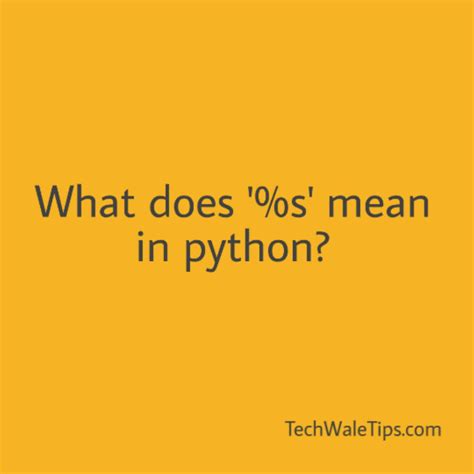 Soundhintscom What Does S Mean In Python
