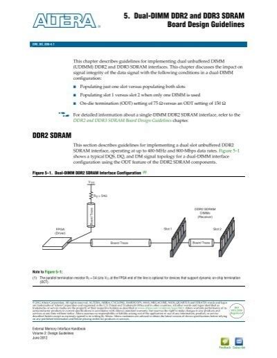 dual dimm ddr2 and ddr3 sdram board design altera