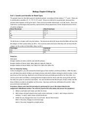 Biology Chapter Genetics Lab Docx Biology Chapter Wrap Up Part Genetics And Heredity