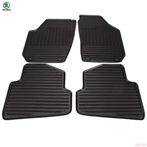 Коврики салона оригинальные для Skoda Fabia (2007-2014) № 5J1061550 ...