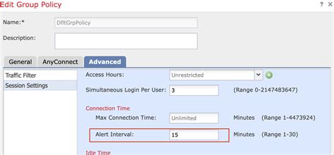 Automatic Timeout For Anyconnect Logins Cisco Community
