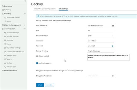 Configure Vmware Cloud Builder As A Backup Target For Sddc Manager My Cloudy World