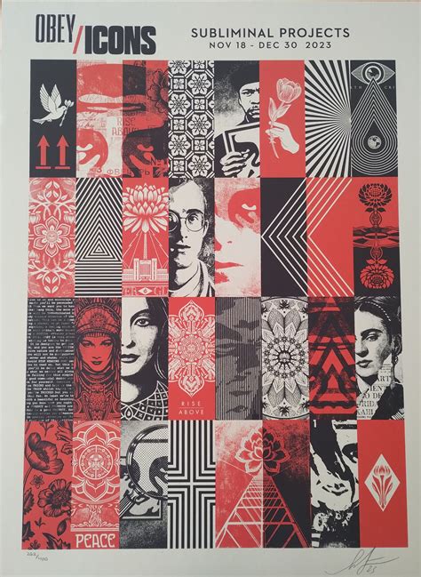 Obey Vente En Ligne De Sérigraphies Lithographies Letterpress Et Hpm
