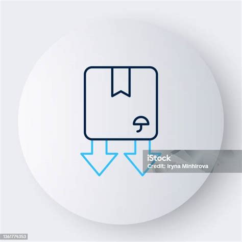 흰색 배경에 격리 된 트래픽 기호 아이콘이있는 줄 골판지 상자 상자 포장 소포 표지판 배송 운송 및 배송 다채로운 개요 개념 벡터 0명에 대한 스톡 벡터 아트 및 기타