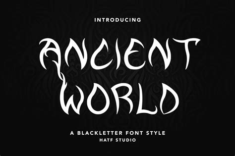 Ancient World Regular Premium Font
