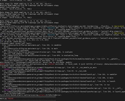 Errortorchdistributedelasticmultiprocessingapifailed Exitcode 1 Localrank 0 · Issue