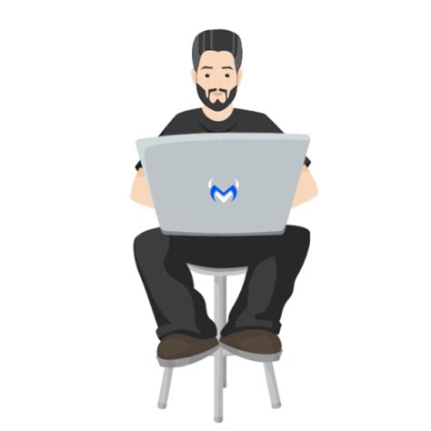 Person In Front Of Computer Clipart 