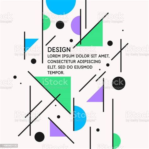 다양한 모양의 현대 기하학적 구성 디자인 그림입니다 트렌드 그래픽의 추상적인 배경 구도에 대한 스톡 벡터 아트 및 기타 이미지 구도 기업 비즈니스 기하 Istock