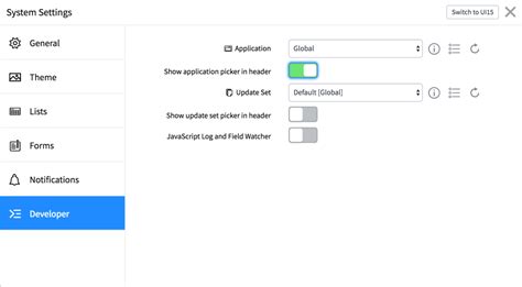 Application Picker ServiceNow Application Development Book