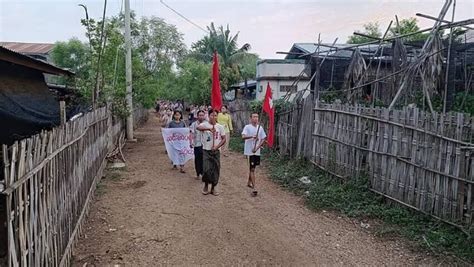 ယင်းမာပင် မြောက်ခြမ်း သပိတ် အင်အားစုများက စစ်အာဏာရှင် တော်လှန်ရေး ချီတက