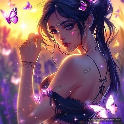Ai创作图数字美女插画 Cg绘画作品 蝴蝶美女手绘 欧美画风 欢乐女神蝶 写实人物插画 写实唯美插画 原创厚涂 插画女孩与蝶 Cg绘画 欢乐女神闪蝶 庄周之梦蝶 厚涂头像 漫画唯美女孩 卡通