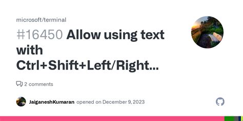 Allow Using Text With Ctrlshiftleftright Shortcuts · Issue 16450