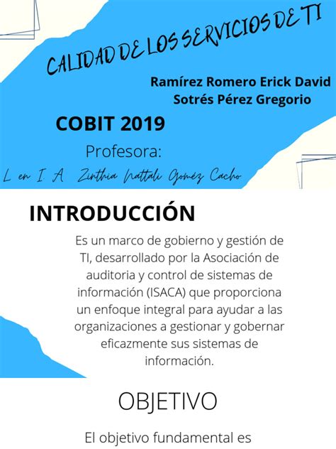 Expo Cobit 2019 Pdf Cobit Business