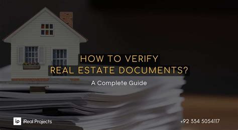 How To Verify Real Estate Documents Ireal Projects