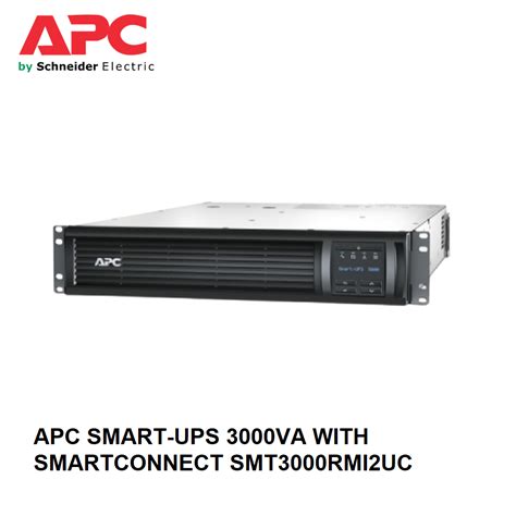APC SMART UPS 3000VA LCD RM 2U 230V WITH SMARTCONNECT SMT3000RMI2UC