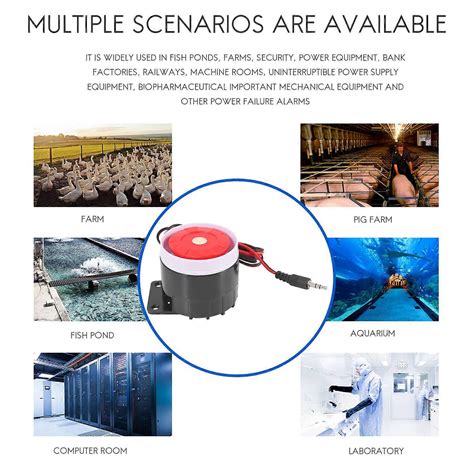 Wired Mini Siren For Home Security Alarm System Horn Siren 120db 12v Fruugo Uk