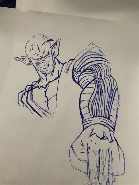 Quick Pen Sketch Of Piccolo Today R Dbz