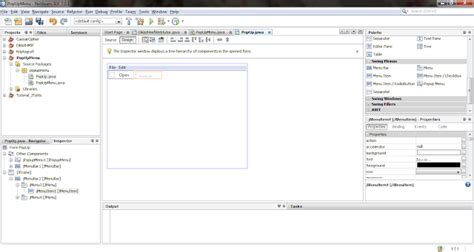 Membuat Menu Di Netbeans