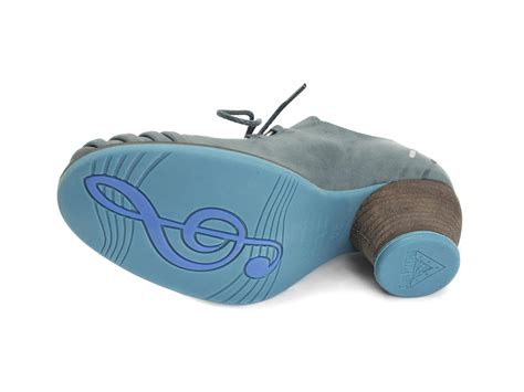 Della - Blue | Lace-Up Ruched Toe Leather Heel | Fluevog Shoes