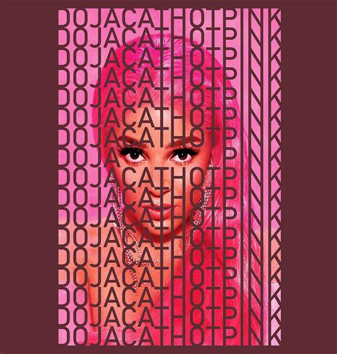 Doja Cat Hot Pink Digital Art By Zafal