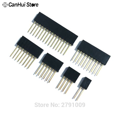 10 Unids Lote Pin Header 8 Pin 2 54 Mm 10mm Aguja Grandado
