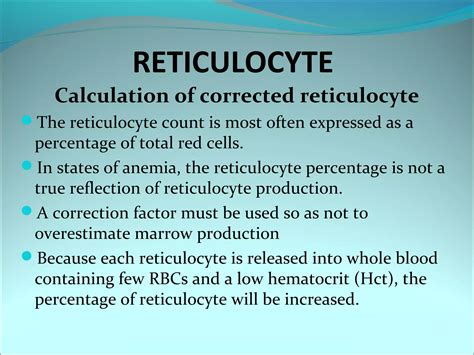 Reticulocyte Count Ppt