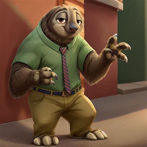 Flash Sloth Anthro Solo Zo Image Created By Tensorart