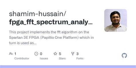 Github Shamim Hussainfpgafftspectrumanalyzer This Project Implements The Fft Algorithm On