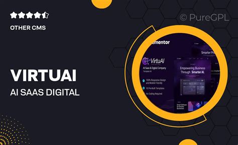 virtuai ai saas and digital company elementor template kit