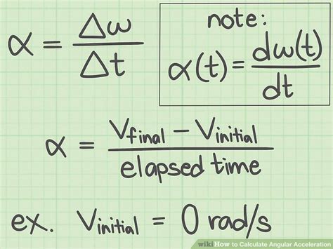 3 Ways To Calculate Angular Acceleration Wikihow