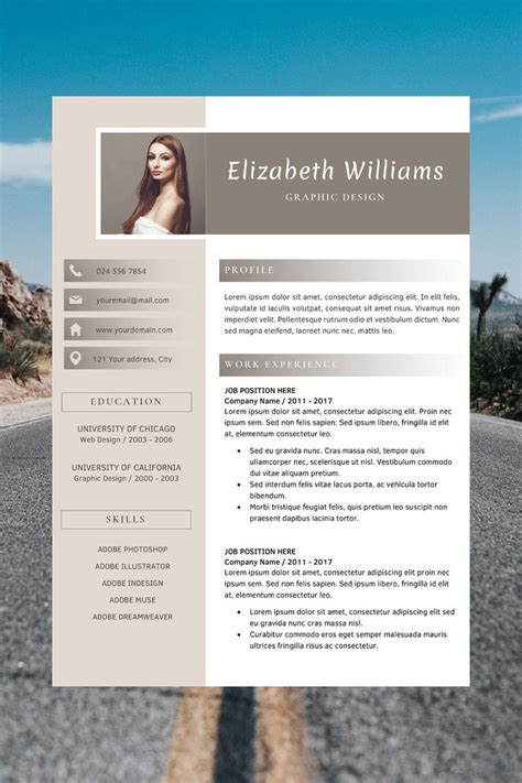 Resume Template CV Cover Letter A Resume Template By LucaTheme Editable Resume Resume