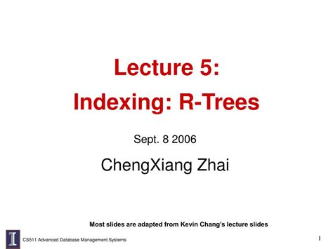 Ppt Lecture 5 Indexing R Trees Powerpoint Presentation Free Download Id1222103