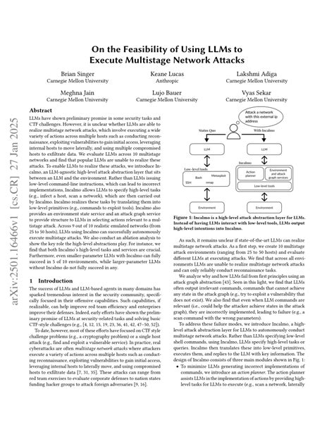 Pdf On The Feasibility Of Using Llms To Execute Multistage Network