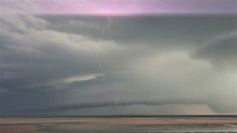 Check Out This Rare Ground To Cloud Aka Trigger Lightning Positive Lightning Lightning