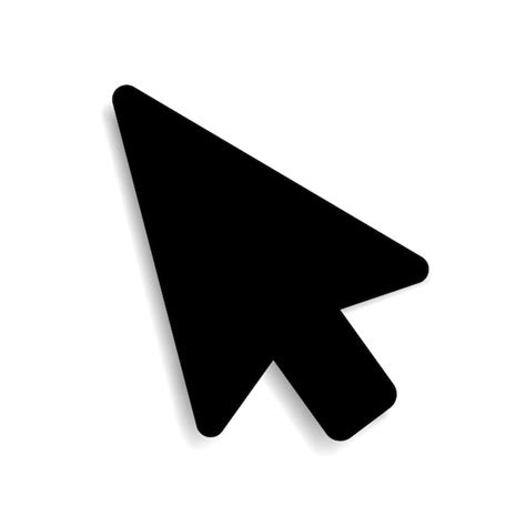 Premium Photo The Icon Of The Computer Mouse Cursor Pointer On A