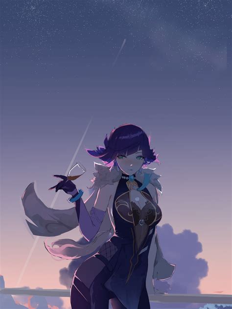 Yelan Genshin Impact Drawn By Smurtz Danbooru