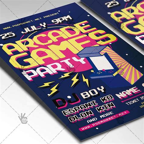 Download Arcade Game Flyer Psd Template Psdmarketafrican Flyer