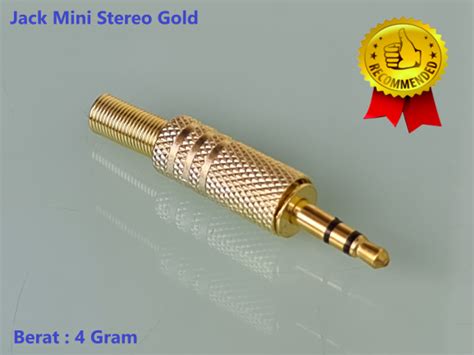 Jack Mini Stereo Gold Jek Mini Stereo Mm Gold Lazada Indonesia