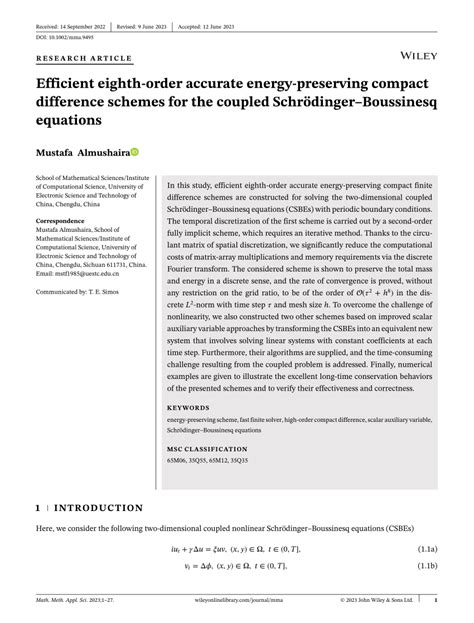 Efficient Eighth‐order Accurate Energy‐preserving Compact Difference Schemes For The Coupled
