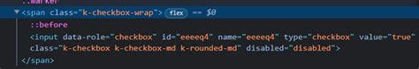 Missing Span With Class K Checkbox Wrap Wrapping Checkbox Inputs · Issue 7495 · Telerikkendo