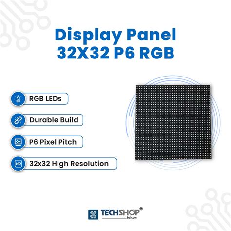 Led Display Panel 32x32 P6 Rgb Price In Bangladesh