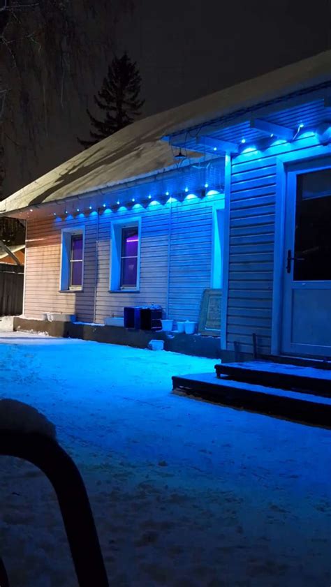 Kарнизный светильник Cветодиодная гирлянда уличная огни на дом 36 Led Rgb 18 метров белый