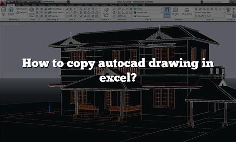 How To Copy Autocad Drawing In Excel